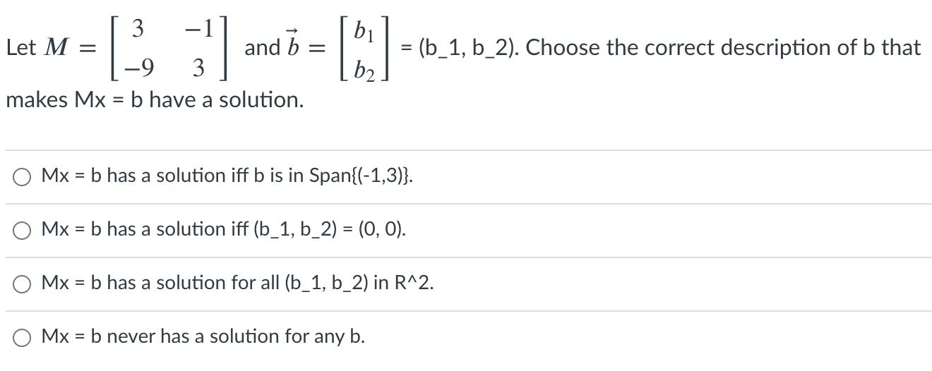 Solved 32. Consider the vectors V1, V2, V3, and b in R2, | Chegg.com