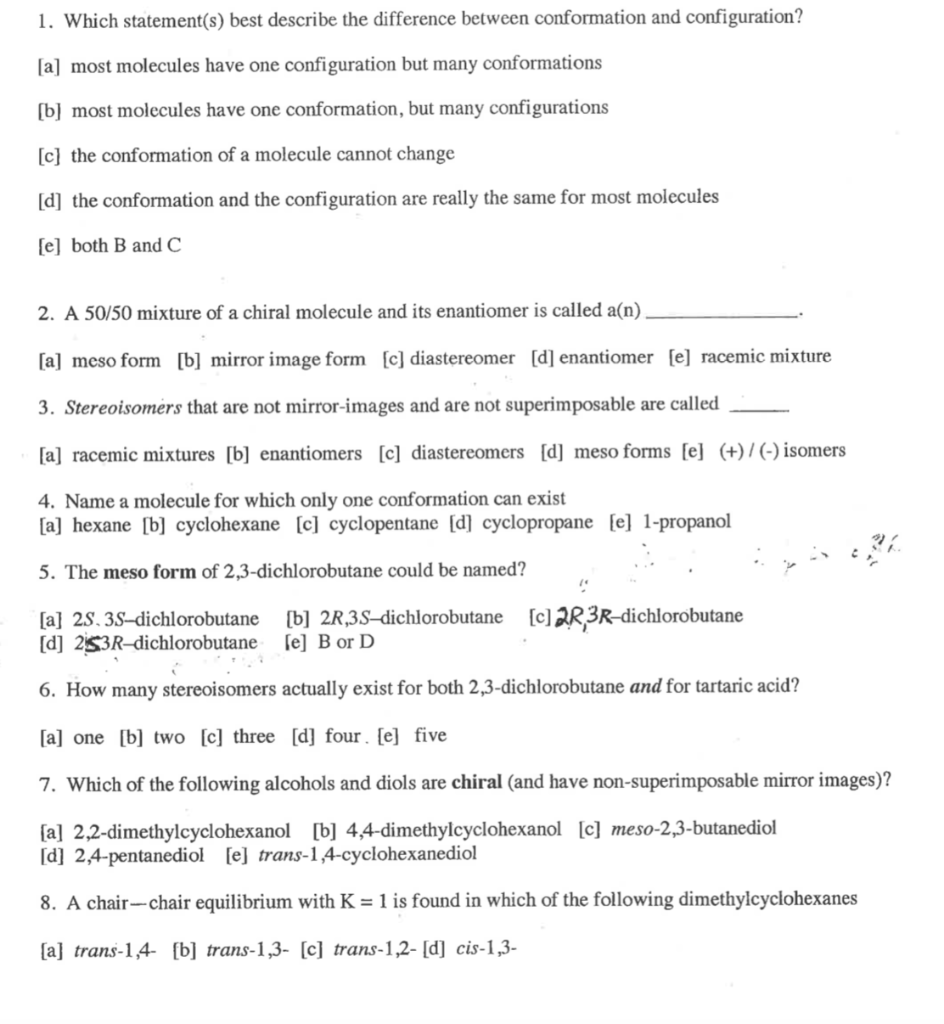 Solved 1 Which Statement S Best Describe The Difference