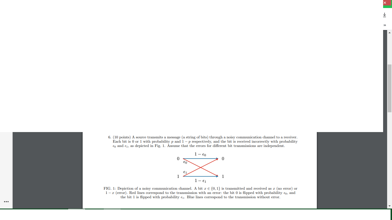Solved 1. (2 points) Let us revisit the problem of the | Chegg.com