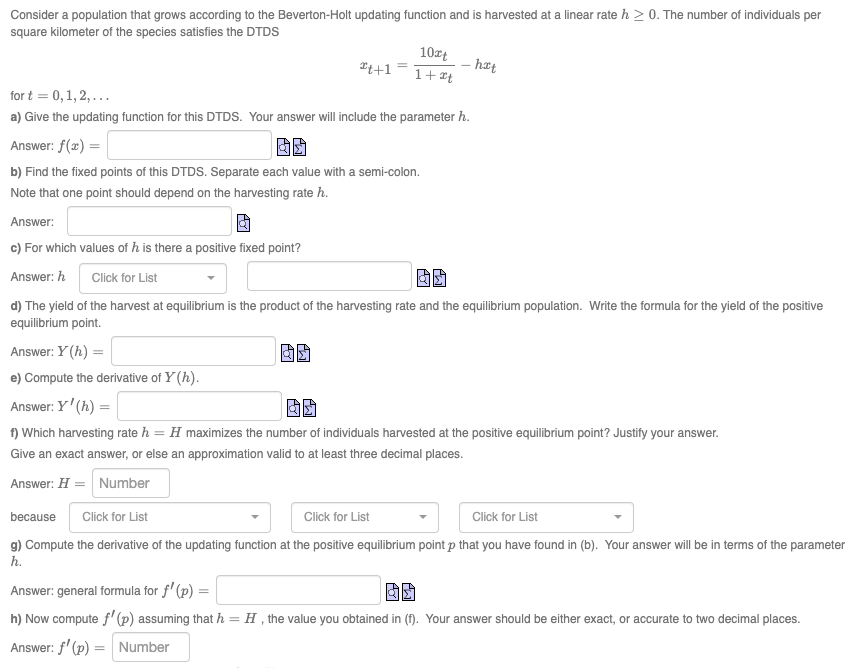 Solved Consider a population that grows according to the | Chegg.com