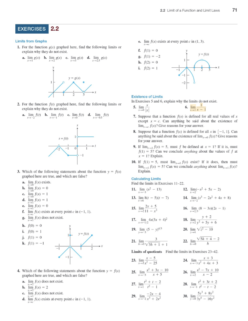 Solved 74 Chapter 2 Limits and Continuity 82. If | Chegg.com
