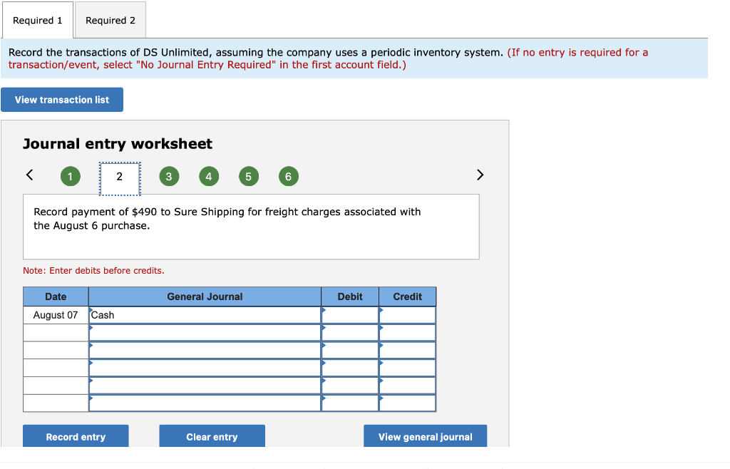 Solved DS Unlimited has the following transactions during | Chegg.com