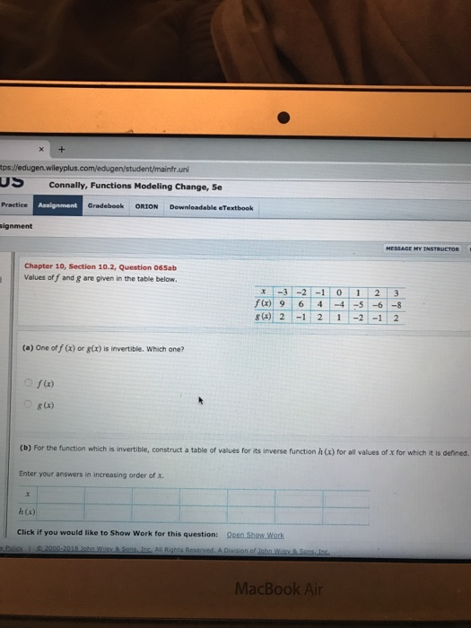 Solved uni US Connally, Functions Modeling Change, Se | Chegg.com