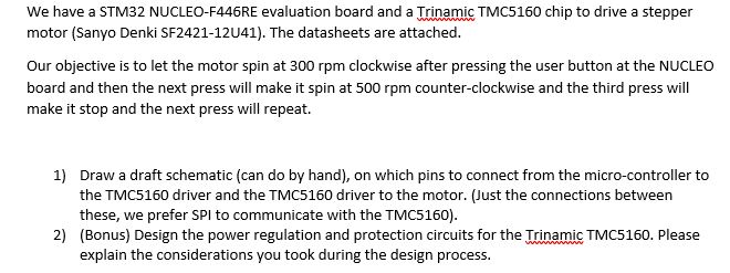 Solved We have a STM32 NUCLEO-F446RE evaluation board and a | Chegg.com