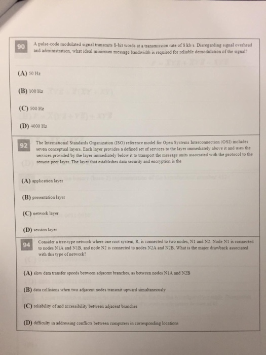 Solved A pulse-code modulated signal transauts S-bit words | Chegg.com