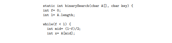 Solved Here is an implementation of Binary Search that | Chegg.com