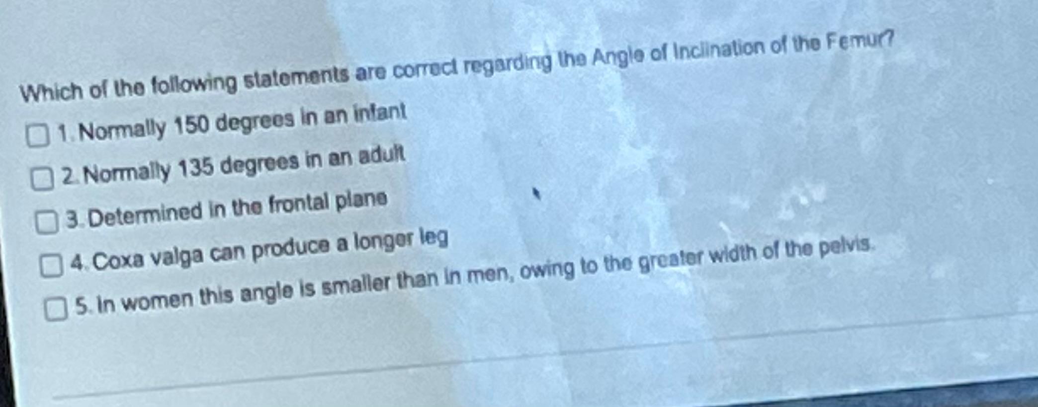 Solved A pathoiogical increase in the angla of Inclination | Chegg.com