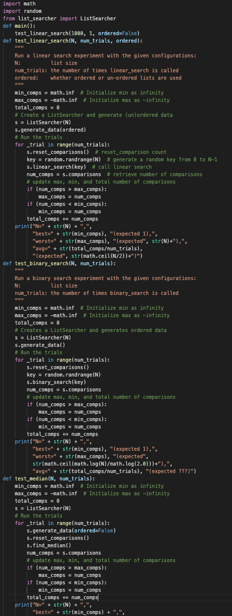 Testing search algorithms Today you and your partner | Chegg.com