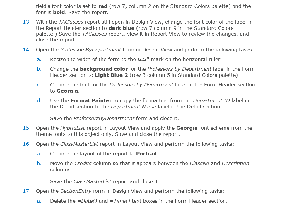 Solved Use the Report button to create a report based on the | Chegg.com