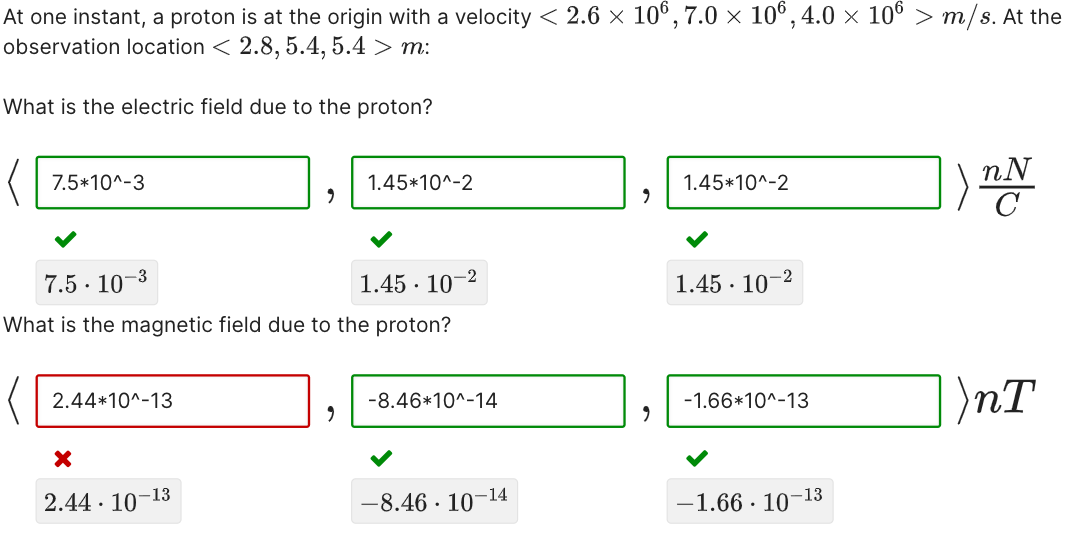 Solved At one instant, a proton is at the origin with a | Chegg.com