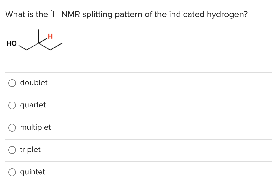 Solved Select all molecules with a "quintet" 1H NMR | Chegg.com