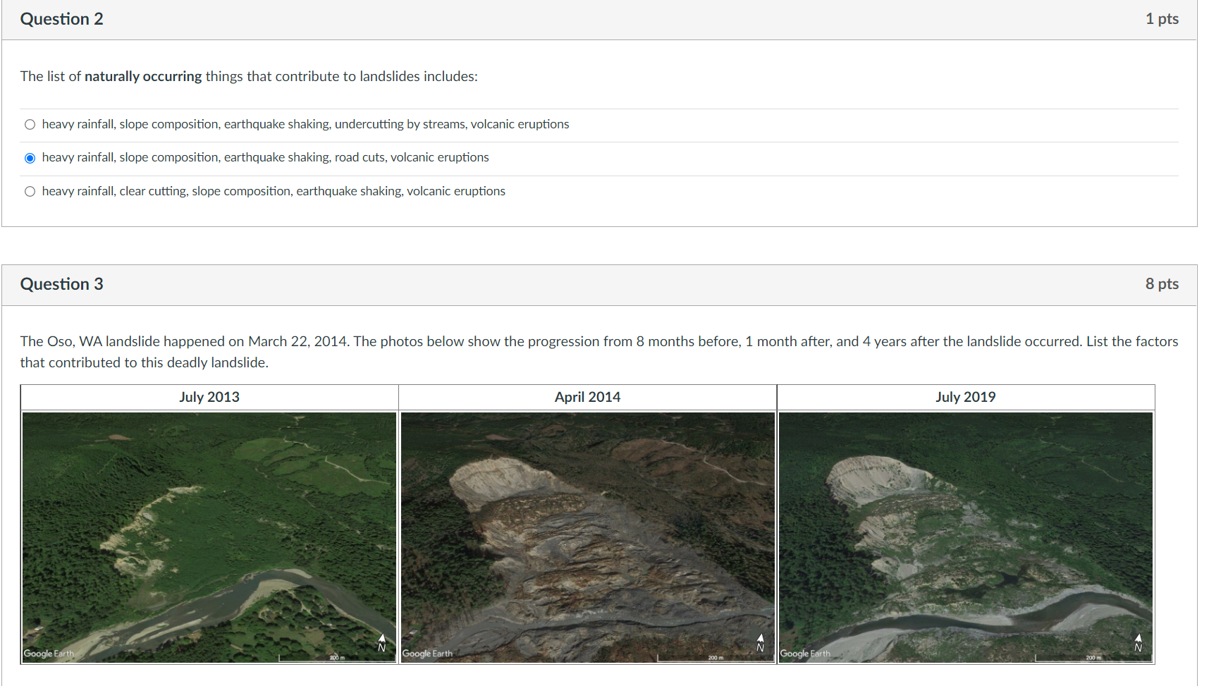 Solved Question 2 1 pts The list of naturally occurring | Chegg.com