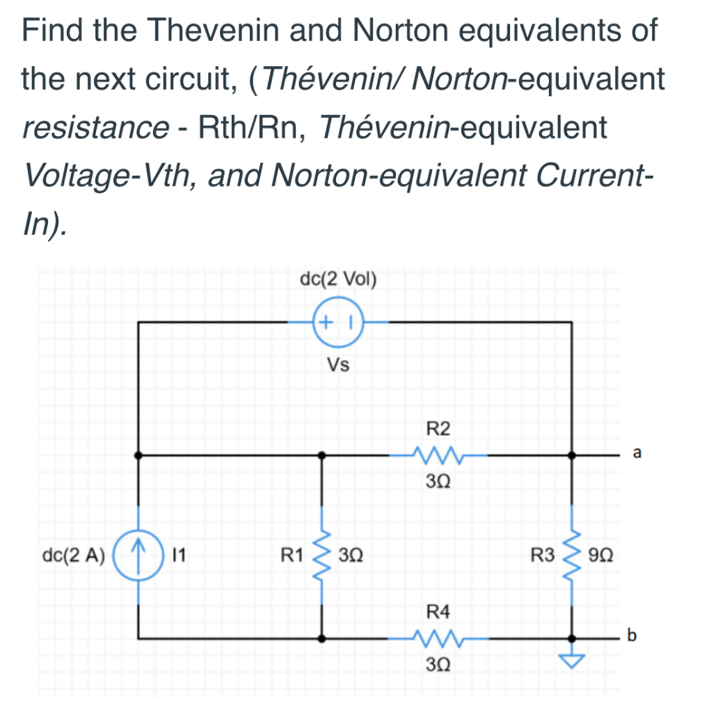 Solved Find the Thevenin and Norton equivalents of the next | Chegg.com