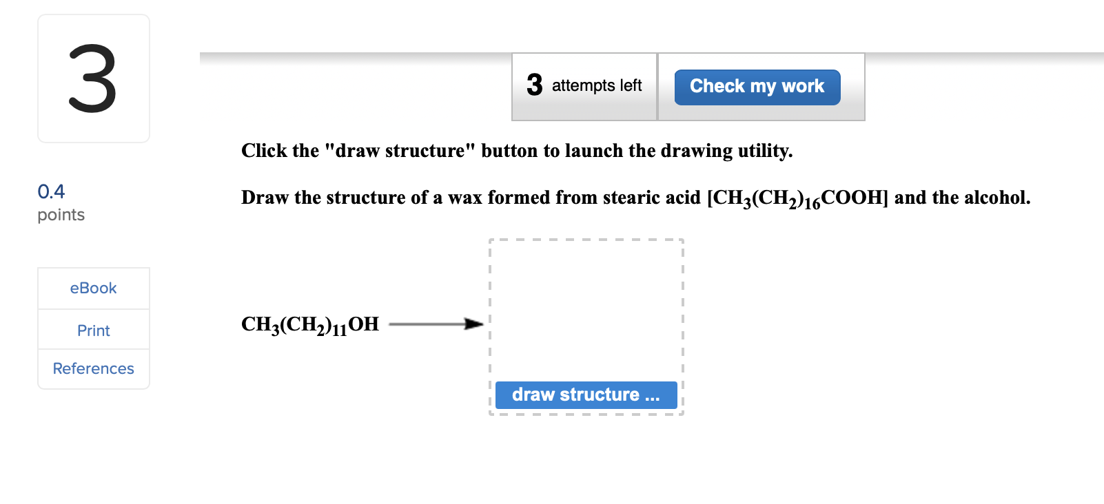 Solved Click the "draw structure" button to launch the | Chegg.com