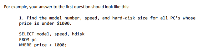 Solved You are asked to write SQL SELECT queries to answer | Chegg.com