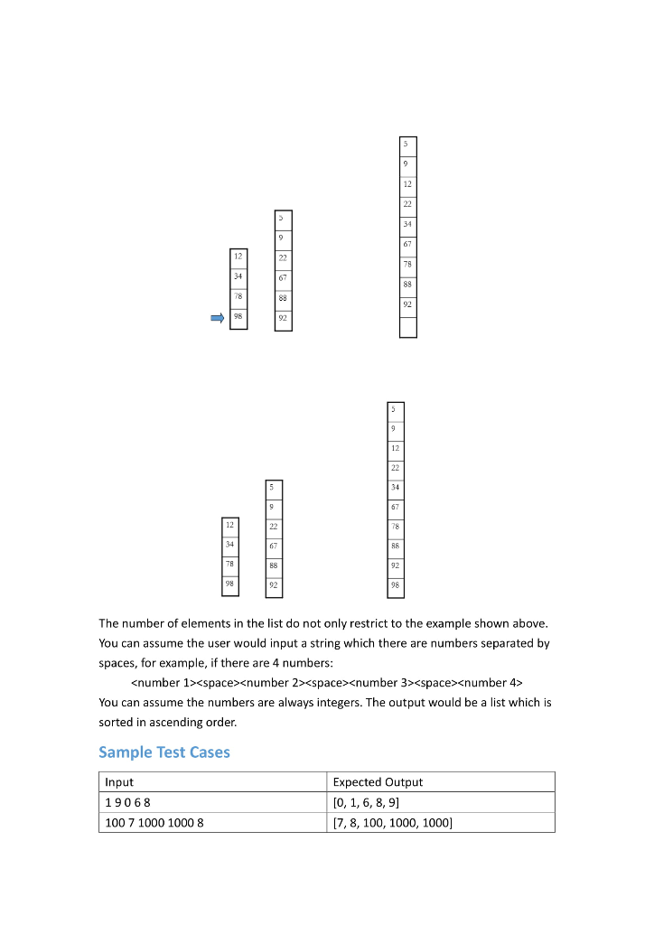 Solved Implementation Of Merge Sort Using Recursion