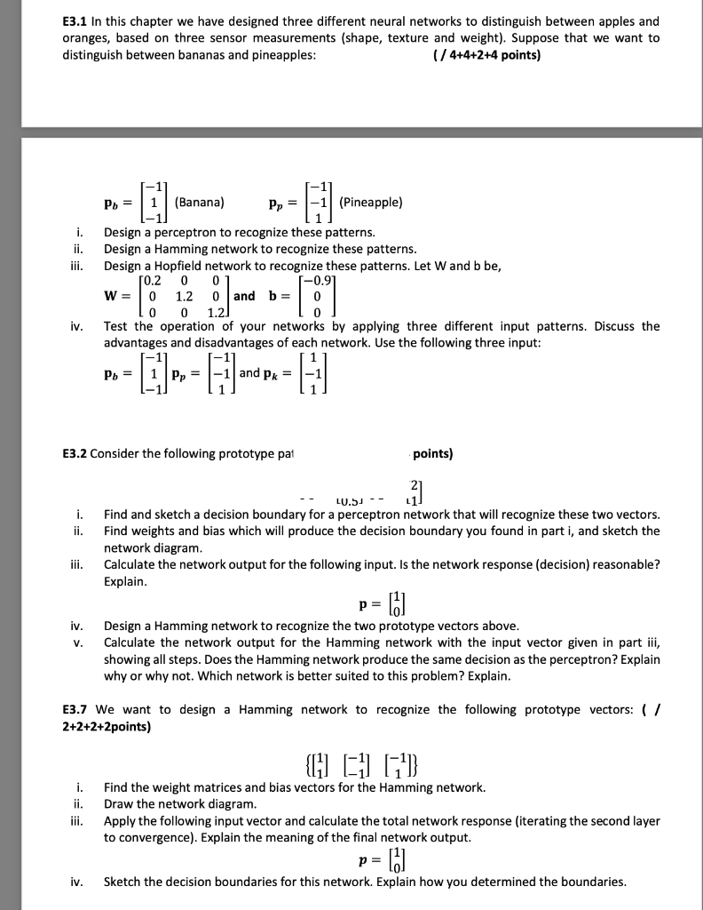 Solved E3.1 In this chapter we have designed three different | Chegg.com