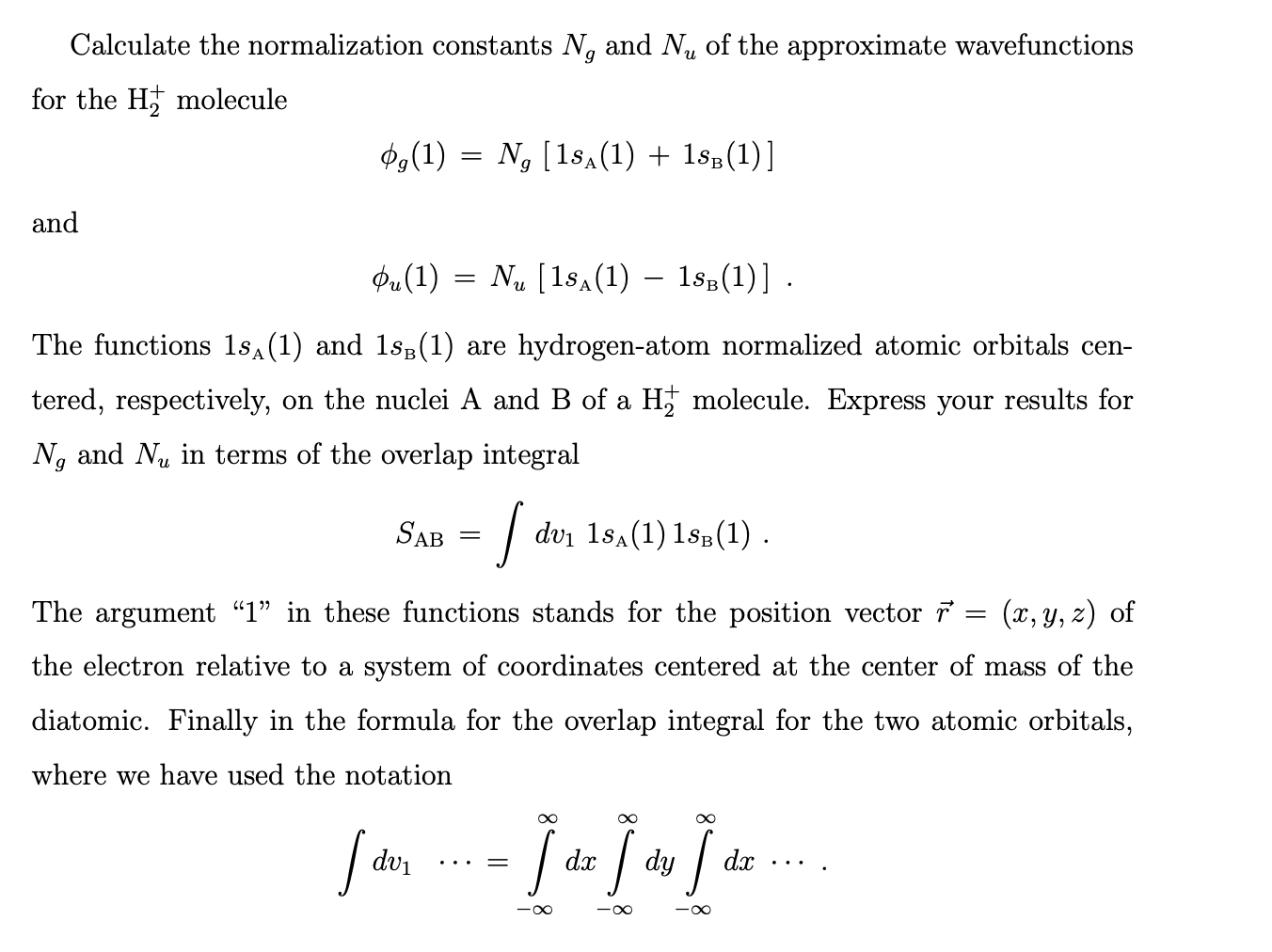 Solved Calculate the normalization constants N, and Ny of | Chegg.com