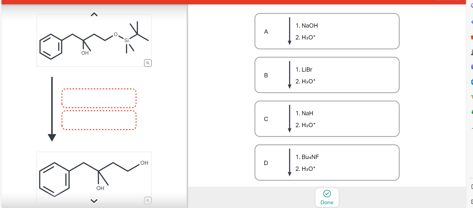 Solved \begin{tabular}{l|l} \hline A & 1. NaNH2 \\ & 2. | Chegg.com