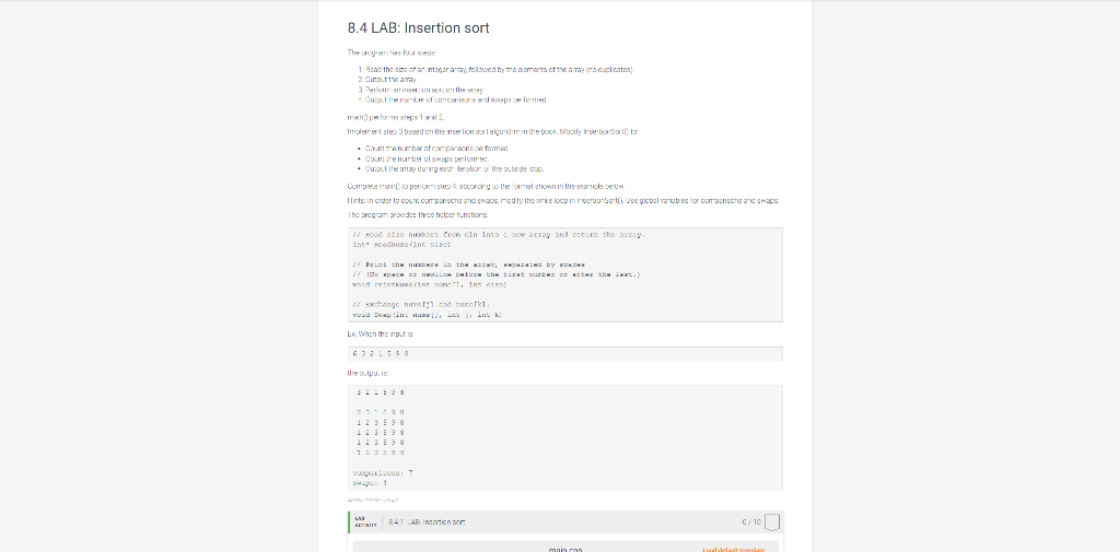 Solved C Include Using Namespace Std Void