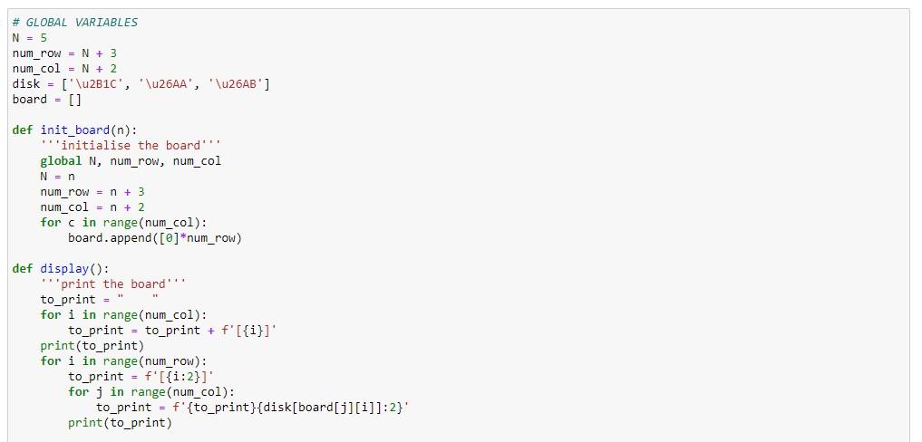Solved Connect-N game is a variation of Connect-4 where the | Chegg.com