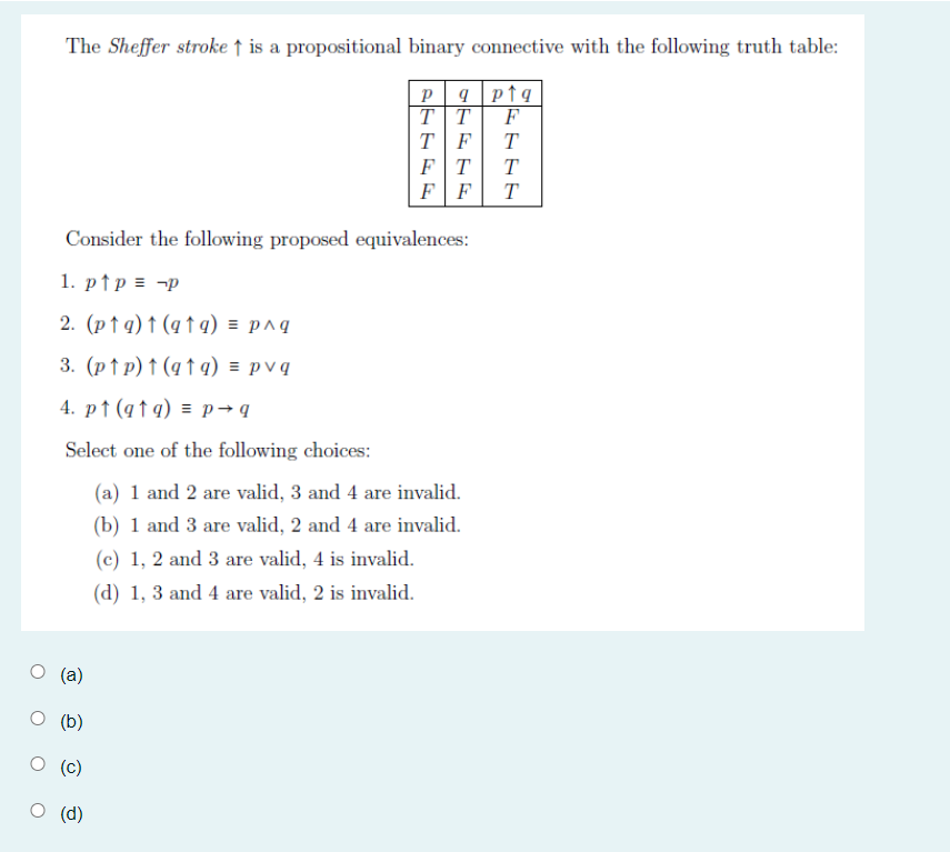 Solved Determine the truth value of each of the following | Chegg.com