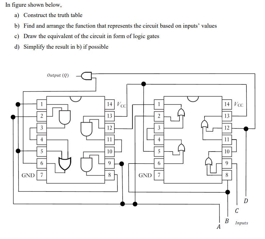 Solved In figure shown below, a) Construct the truth table | Chegg.com
