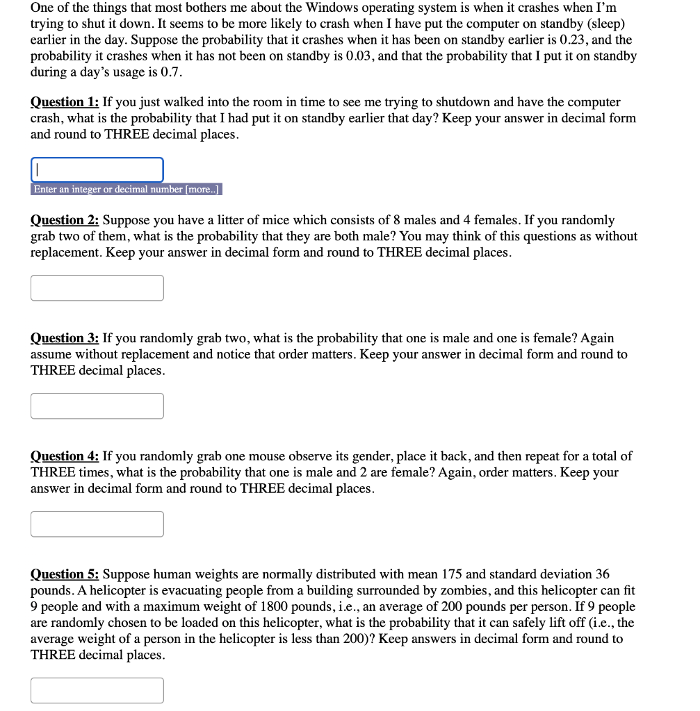 Solved One of the things that most bothers me about the | Chegg.com