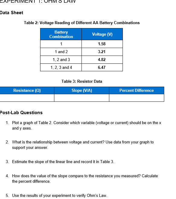 Use the data on table 2 to solve the first and third | Chegg.com