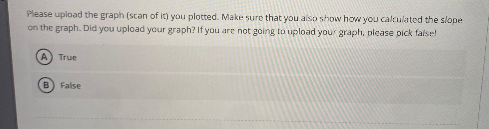 Please upload the graph (scan of it) you plotted. | Chegg.com