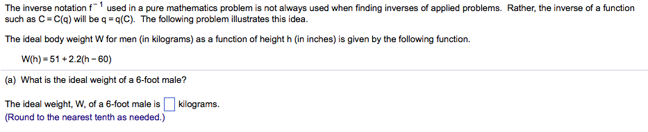 Solved The inverse notation f1 used in a pure mathematics | Chegg.com