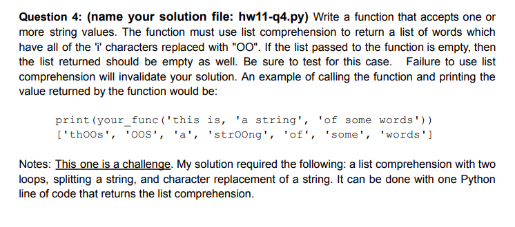 Solved Question 4: (name your solution file: hw11-44.py) | Chegg.com