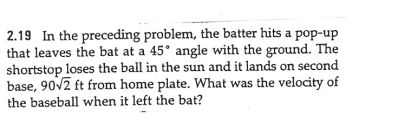 Solved 2.17 A baseball pitcher releases a 90-mph fastball 5 | Chegg.com