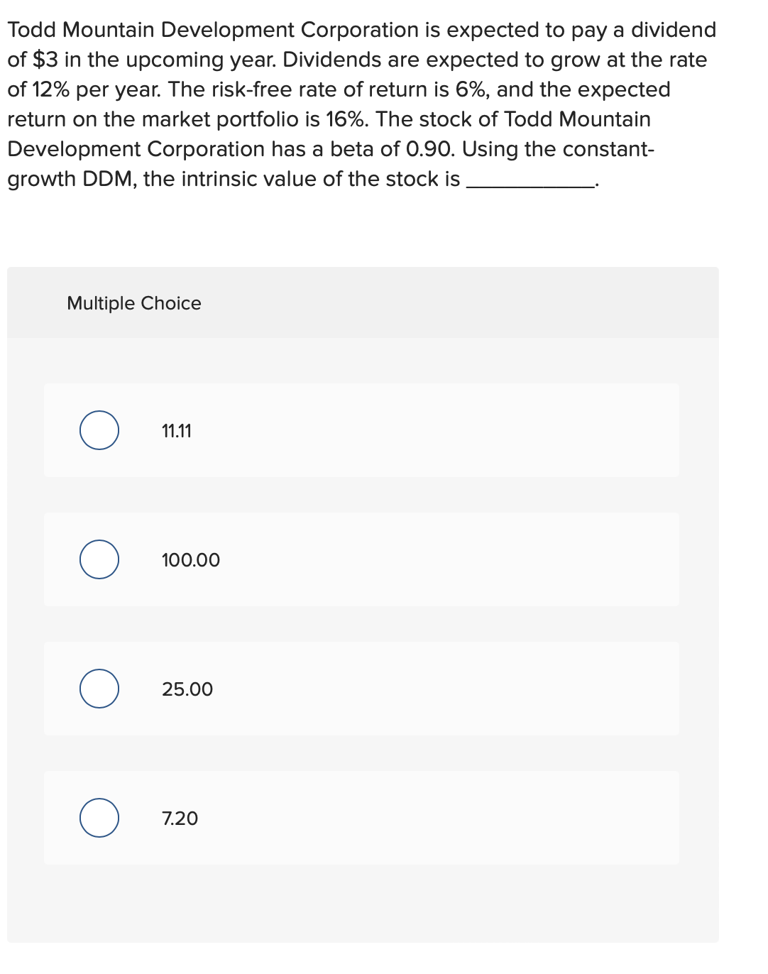 Solved Todd Mountain Development Corporation is expected to | Chegg.com