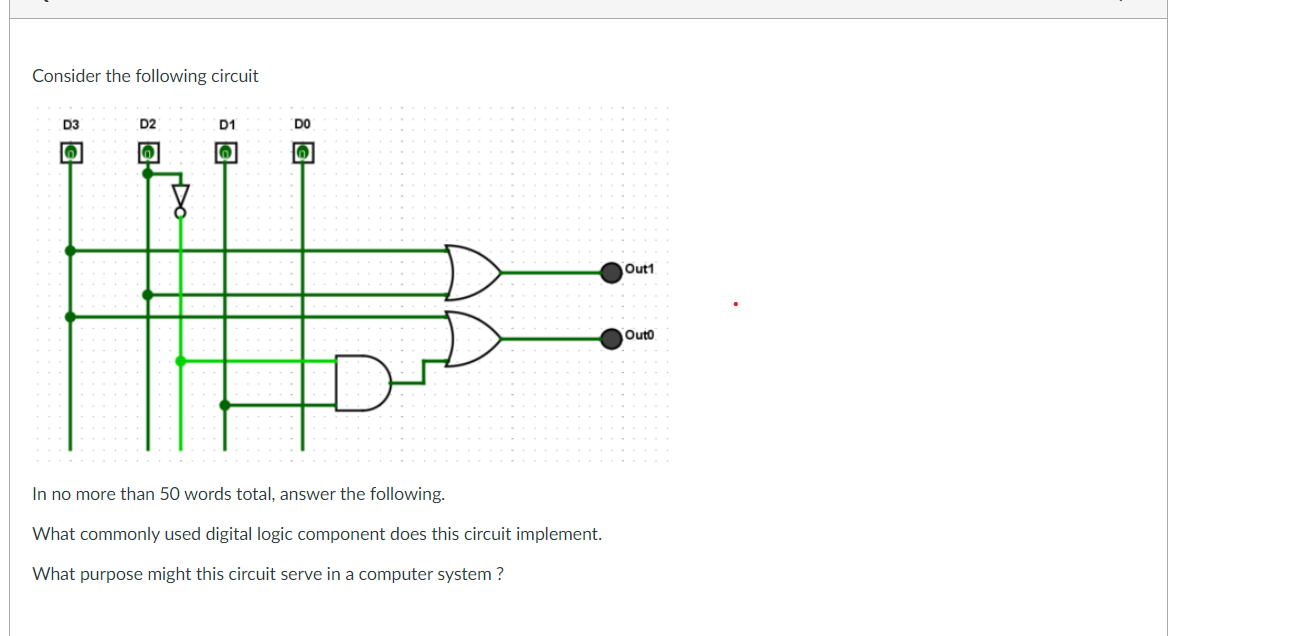 Solved Consider the following circuit In no more than 50 | Chegg.com