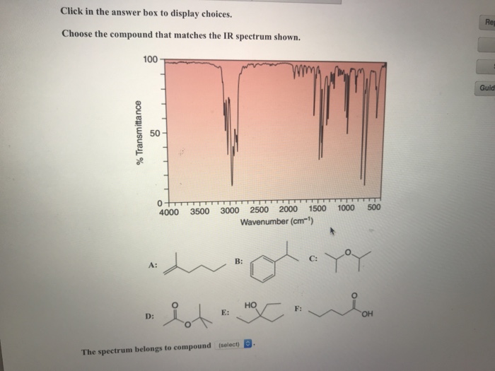 Solved Click in the answer box to display choices. Reg | Chegg.com