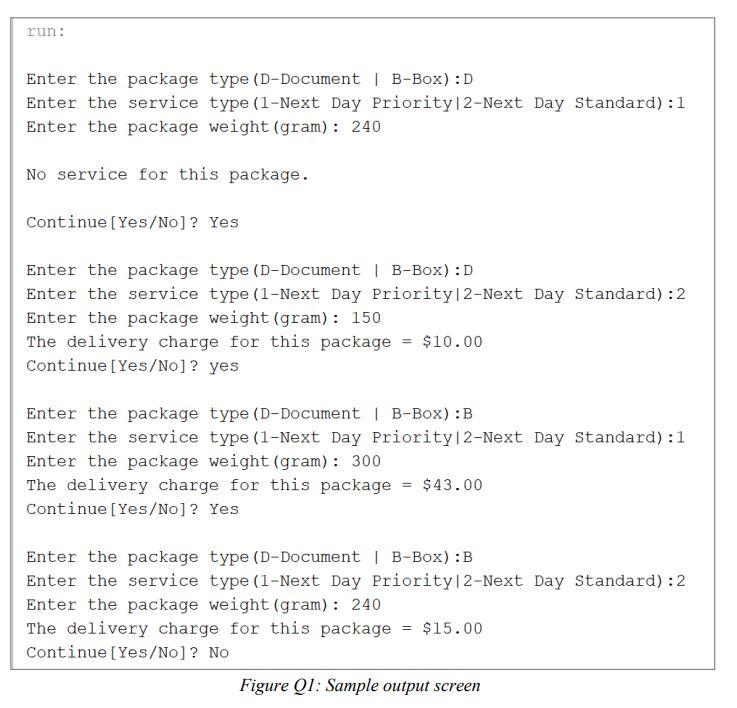Solved QUESTION 1 (10 MARKS) A local delivery service | Chegg.com
