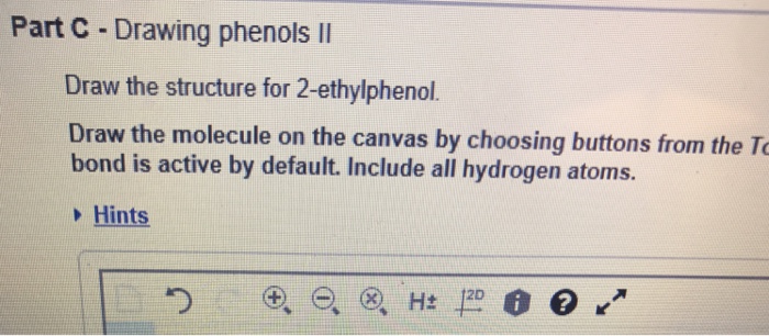 Solved Part C Drawing phenols II Draw the structure for | Chegg.com