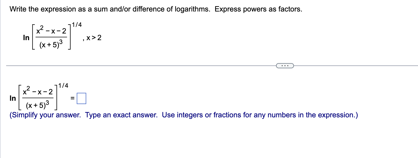 Solved Write the expression as a sum and/or difference of | Chegg.com