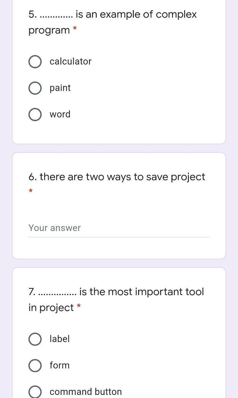 Solved 5. ........... is an example of complex program | Chegg.com