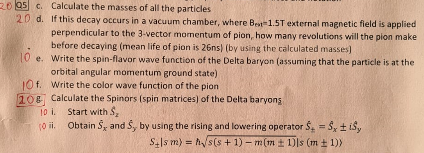 Solved A. A Delta baryon (13=-1/2, mj=+1/2) at rest decays | Chegg.com