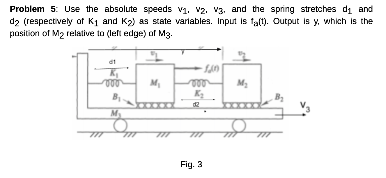 Solved Problem 5: Use the absolute speeds v1,v2,v3, and the | Chegg.com