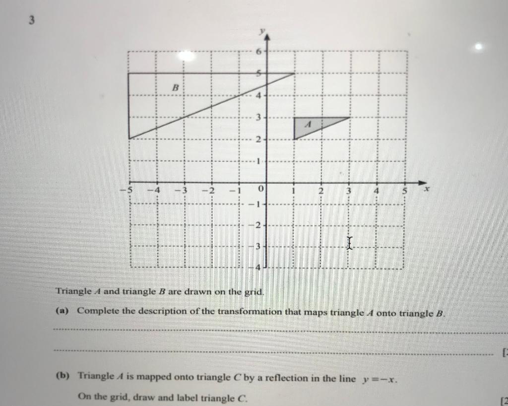 Solved 3 3 1 0 1 Triangle A and triangle B are drawn on the | Chegg.com