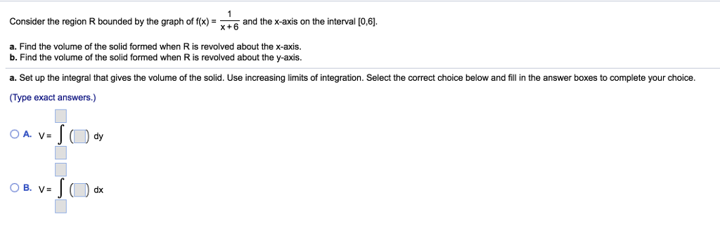 Solved Consider the region R bounded by the graph of fx)- | Chegg.com