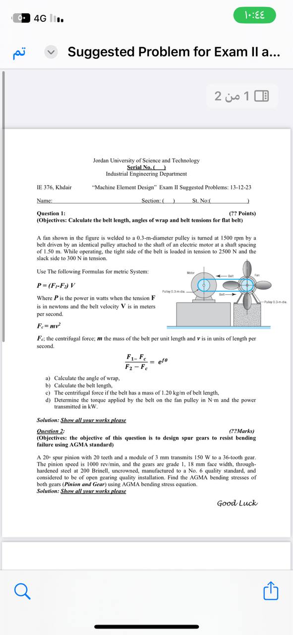 Solved Question 1: (?? Points) (Objectives: Calculate the | Chegg.com