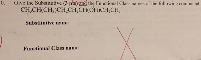 Solved 0. Give the Substitutive (3 pts) and the Functional | Chegg.com