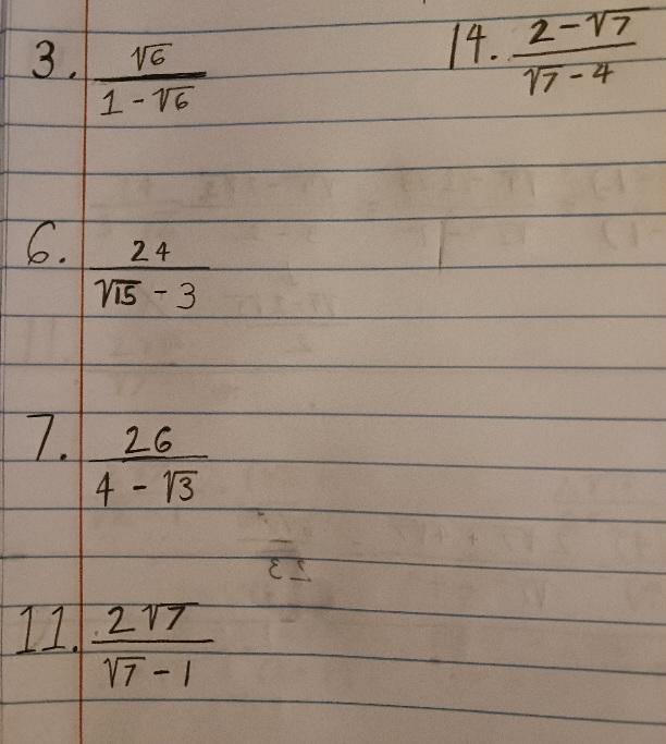 Solved 1−66 14. 7−42−7 15−324 4−326 7−127 | Chegg.com