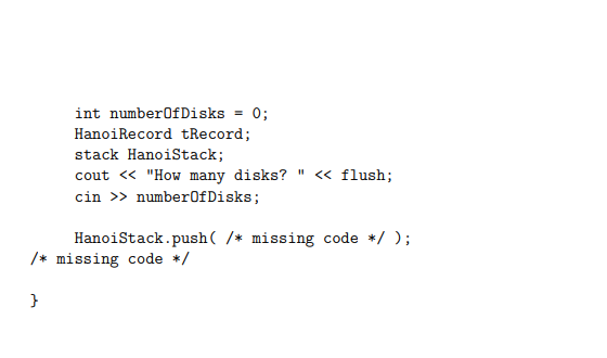 Tower of Hanoi C++ For this machine problem you | Chegg.com
