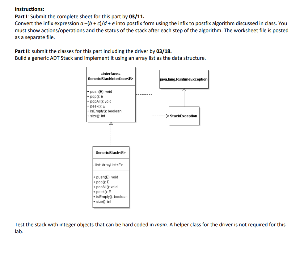 Solved Instructions: Part I: Submit the complete sheet for | Chegg.com