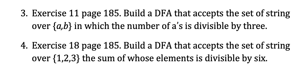 Solved 3. Build a Deterministic Finite-State Automaton (DFA) | Chegg.com